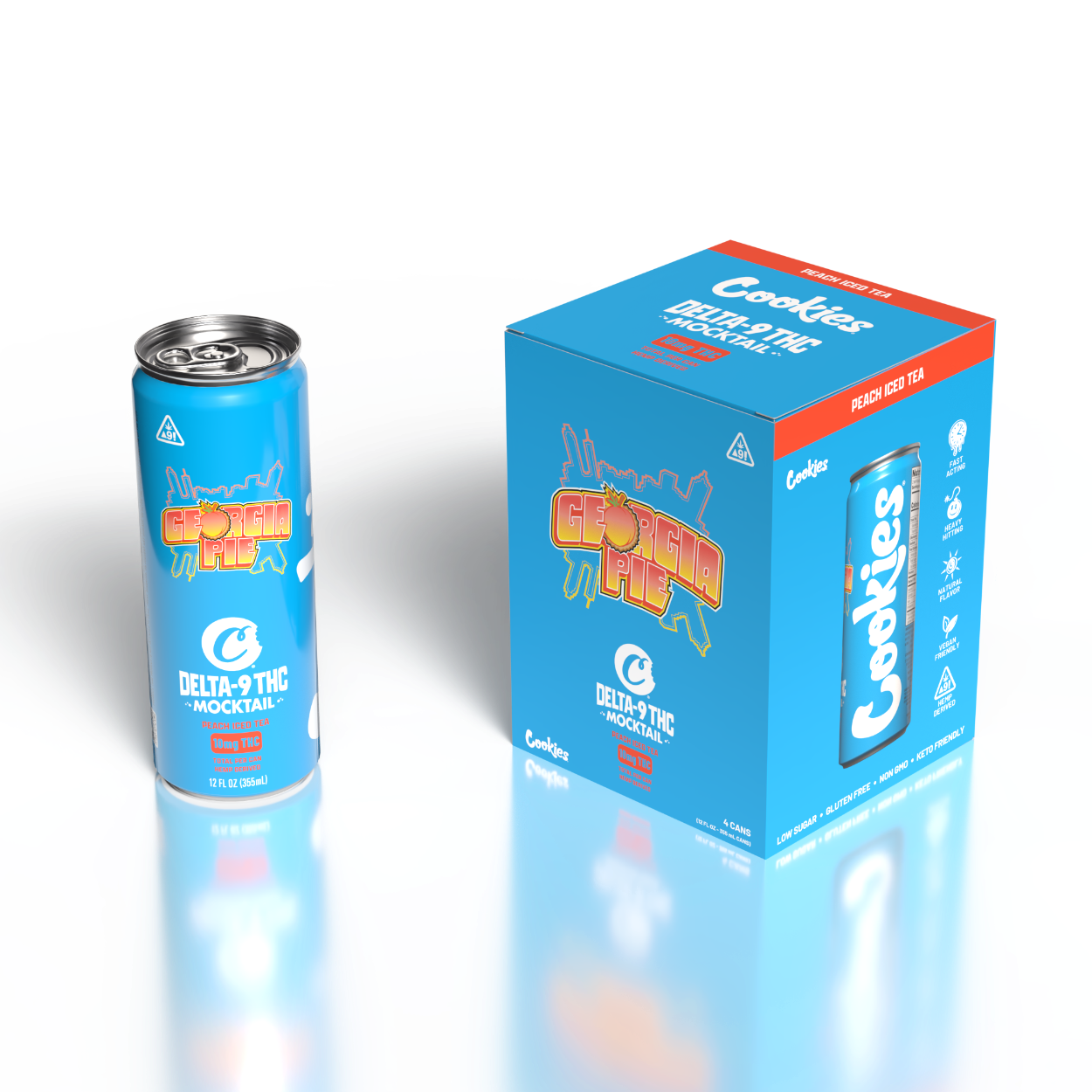 Cookies | Georgia Pie | 10mg 4 Pack Delta 9/THC Blend Mocktail Can | H ...